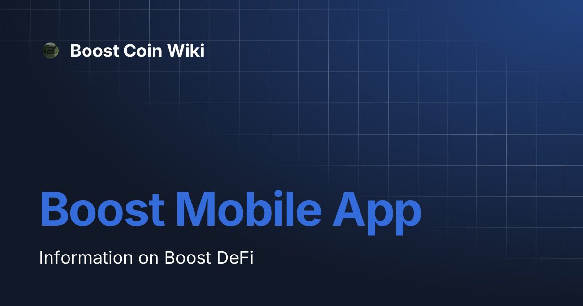 Boost Mobile App | Boost Coin Wiki